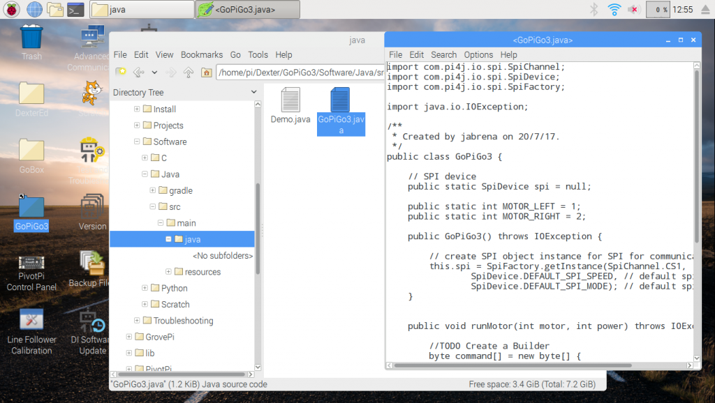 Raspberry Pi, Java, and the GoPiGo3 – Part 2: JSF Software Proof of Concept – OmniJava